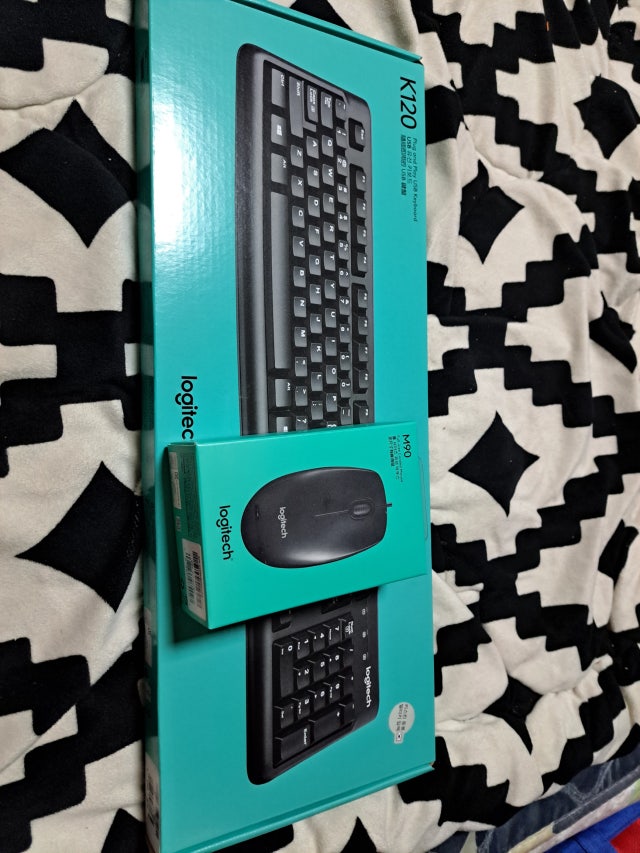 로지텍 K120 New + M90 키보드 마우스 세트 키스킨포함 :: 컴퓨터 전문 쇼핑몰 가이드컴