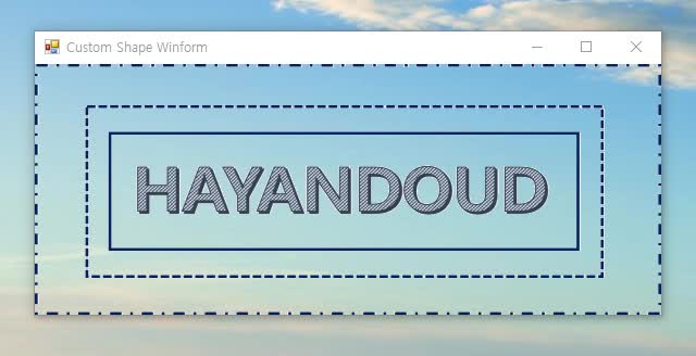 [C#] Custom Shape Winform : 네이버 블로그
