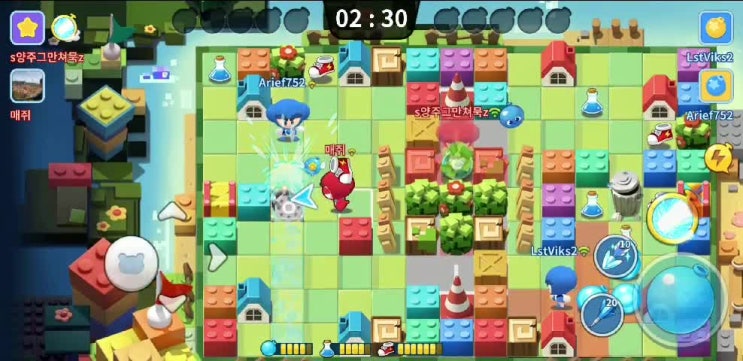 크레이지아케이드 모바일 BnB M 캐릭터 능력치 : 네이버 블로그