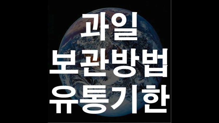 과일 보관법 과일 보관하는법 과일 유통기한 네이버 블로그