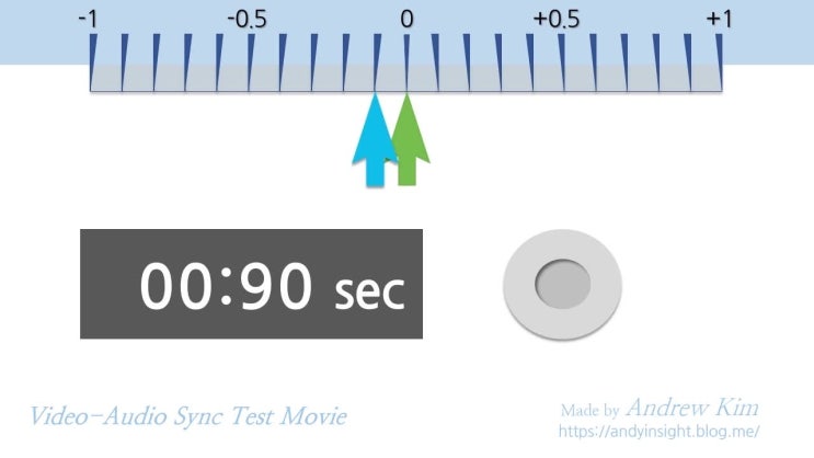 [테스트용 영상] Video-Audio Sync Test Movie Update : 네이버 블로그