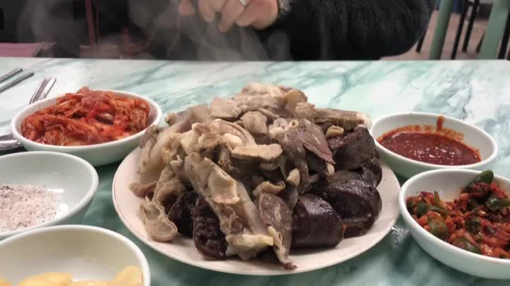 제주동문시장 광명식당 속이 꽉찬 순대가 최고다 네이버 블로그