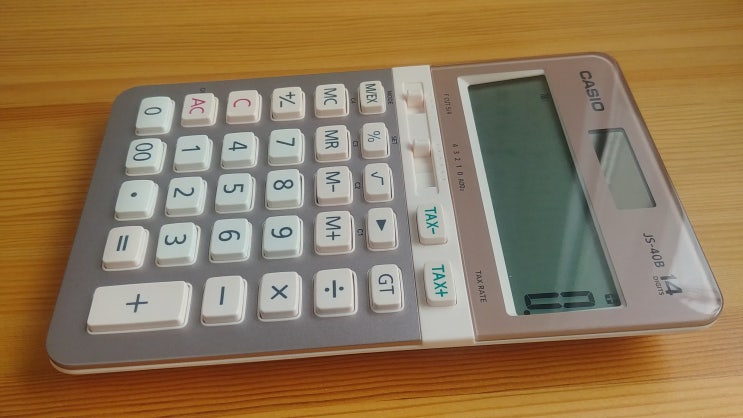 카시오 js40b 고급 진 14자리 계산기 구입 후기 리뷰 : 네이버 블로그