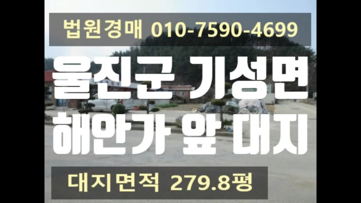 2020타경290 경상북도 울진군 기성면 사동리 218 대지 토지 경매 울진군 해안가 토지 기성면 토지 경매