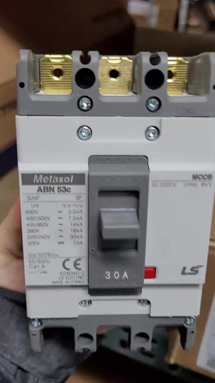 [배선용차단기] LS일렉트릭 MCCB ABN53c 30A / 엘에스일렉트릭 대리점 화정산전 : 네이버 블로그