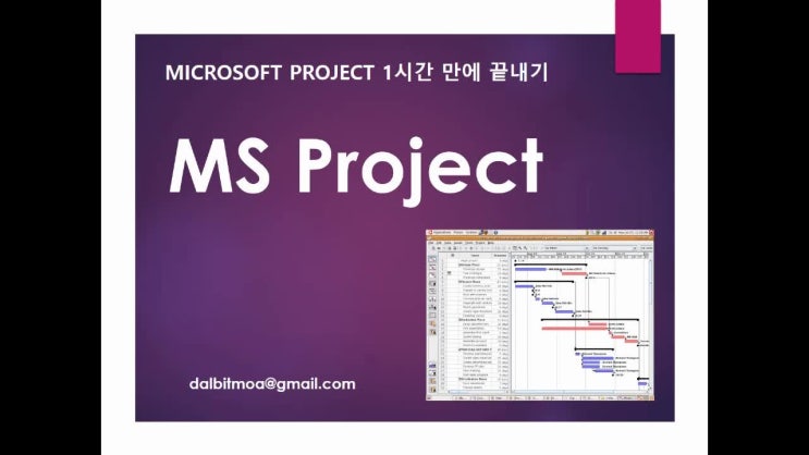 MS Project 1시간 만에 끝내기 (1~4편) : 네이버 블로그