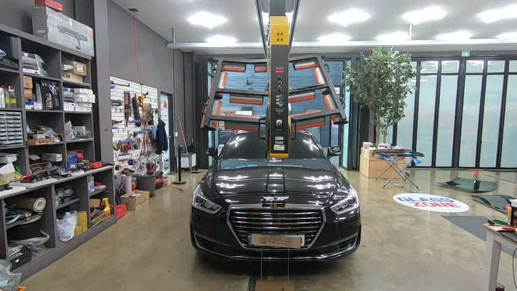 제네시스 Eq900 차유리교체 출근중 앞유리가 깨진 Genesis 차앞유리교환 솔라쉴드썬팅 후깜모듈 수리후기와 내차 헤드업 자동차앞유리교체 비용과 유리복원용접 정보