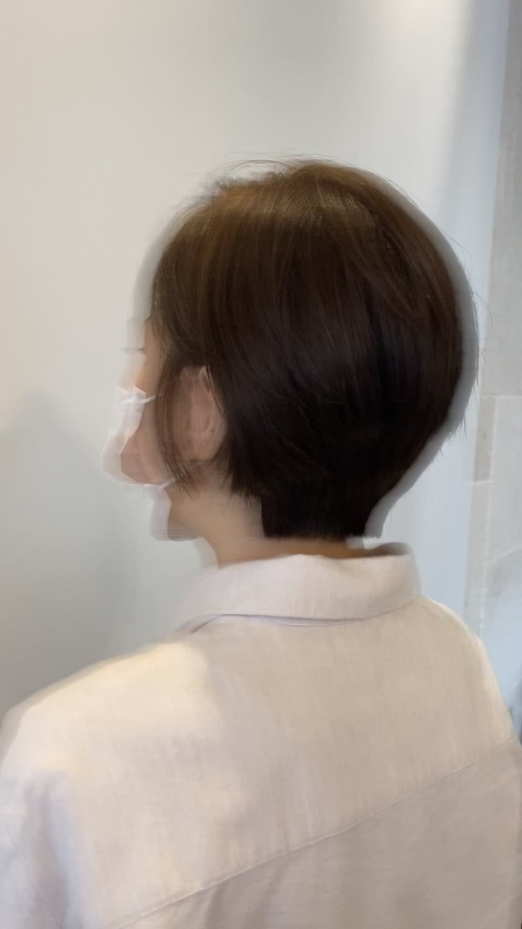 평촌미용실 숏컷애쉬브라운 매트브라운휴이엠헤어안양점 네이버 블로그
