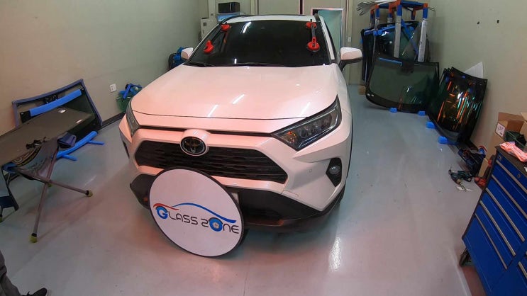 라브4 앞유리교환 퇴근길 차유리 크랙으로 토요타 Rav4 정품 전면유리교체 썬팅 설치 사례와 전면유리교환 시 정확한 내차 자동차유리교체 장착가격 정보 네이버 블로그