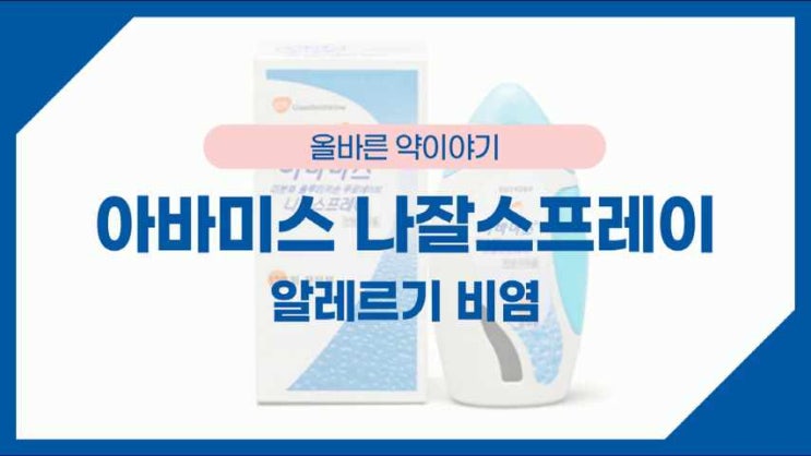아바미스 나잘스프레이 효능 및 사용법 가격은비염 네이버 블로그