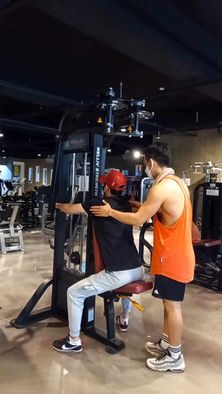 운서역 개인 Pt 머슬 피플 피트니스 영종도 11 수업 리버스 펙덱플라이 어깨 운동 Pt 현장 네이버 블로그