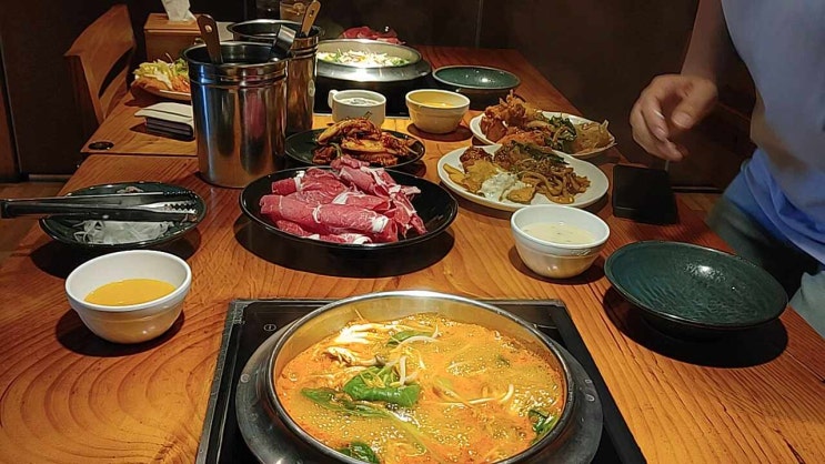 관저동 바르미샤브샤브앤칼국수샐러드바 이용해서 먹는 모습 타임랩스로 기록했어요 네이버 블로그