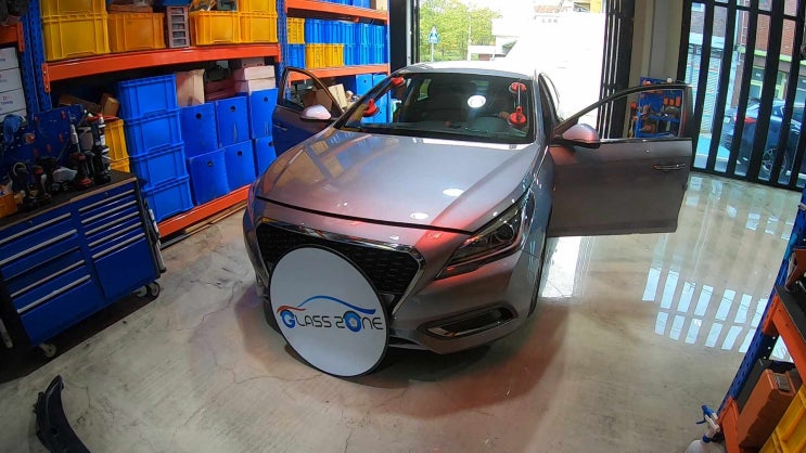 Lf 쏘나타 전면유리교체 차앞유리 크랙 깨짐으로 Sonata 정품 차음옵션 자동차유리교체 쏠라열차단틴팅 패키지 시공과정과 내차 자동차유리교환 시 정확한 설치가격 정보