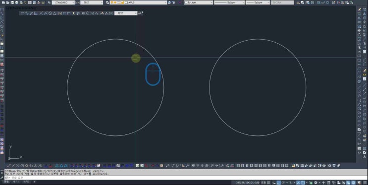 AUTO CAD : 원 또는 호의 반지름 치수 작성(DIMRADIUS) : 네이버 블로그