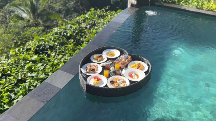 발리 신혼여행 더 카욘 정글 리조트 우붓 숙소 솔직후기 밸리 풀빌라 플로팅 조식 네이버 블로그