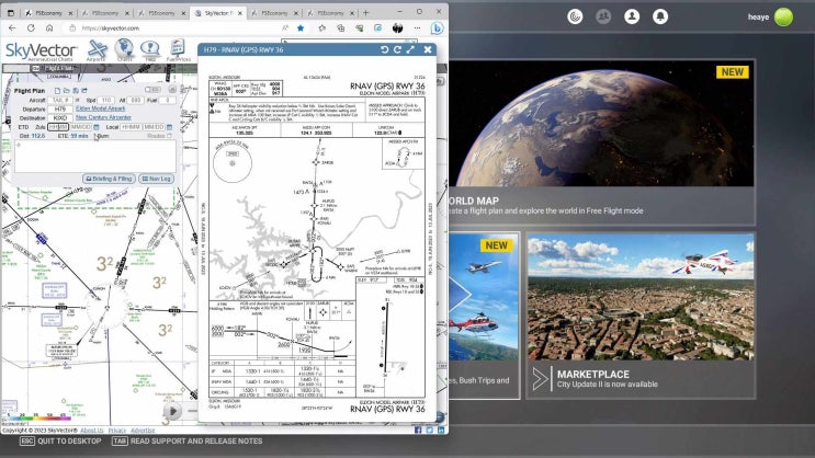 MSFS2020 월드맵 + skyvector 로 항로 짜보기, & Airspace 공역 : 네이버 블로그