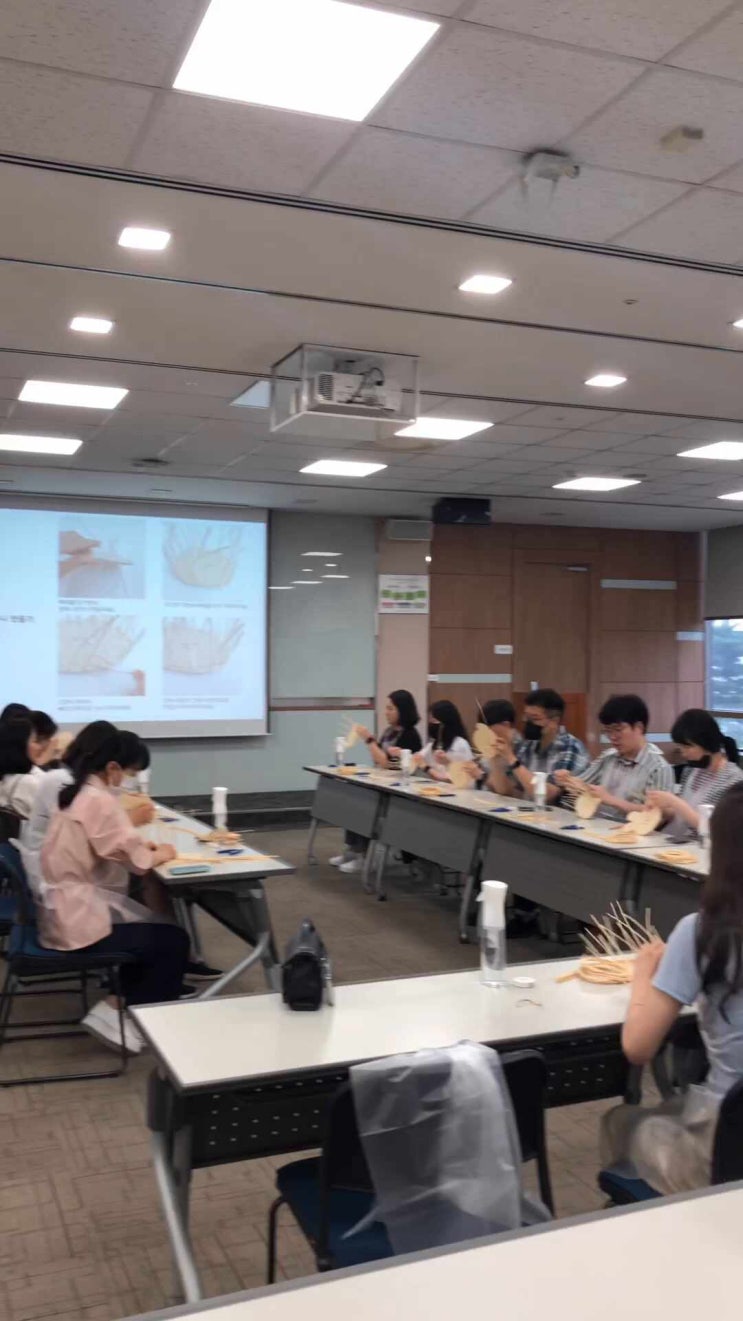 기업복지 직원 힐링프로그램 공방체험 라탄공예 단체수업 롯데케미칼 컬쳐클래스 네이버 블로그