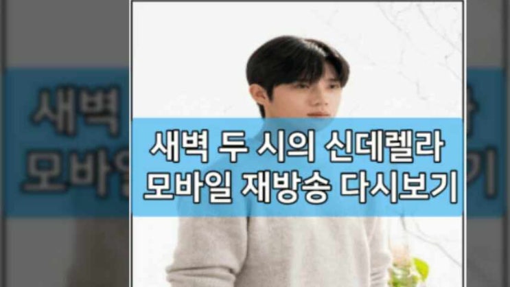 새벽 두 시의 신데렐라 재방송 다시보기 보러가기 및 Mbc 온에어 실시간시청 출연진 등장인물 기본정보 회차 공식