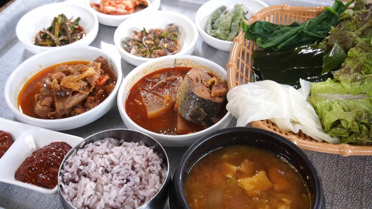 삼천포 푸짐이쌈밥 맛집 추천 사천팔포경남통영 근처 백반멸치쌈밥 점심 추천 네이버 블로그