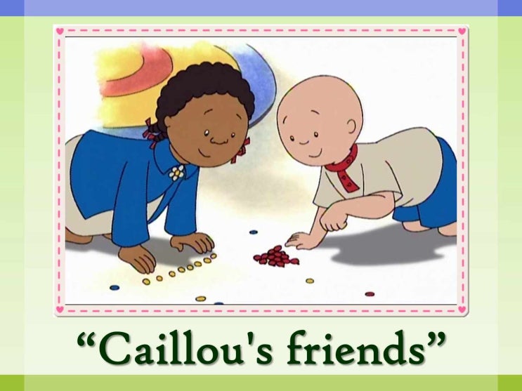 [소소맘 자료 나눔] 까이유 쉐도잉 Caillou's Friends : 네이버 블로그