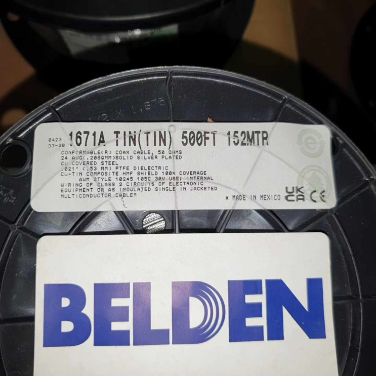 BELDEN 1671A Tin 150미터, 케이블 맵(주) Leoni Kerpen 동축케이블 P/N.L45466-B18-B56 ...