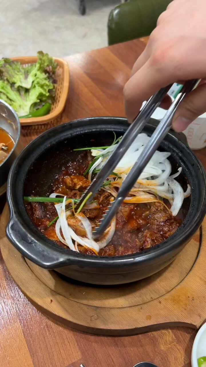 창원맛집 옥림강봉근갈비찜 양념부터 살짝 매콤한 감칠맛이 미쳐버린 소갈비찜 치즈퐁듀 극락😇😇창원 소답동 맛집