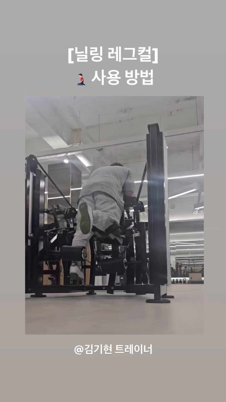 주엽헬스장주엽pt 닐링 레그컬 머신 사용법 김기현 트레이너 네이버 블로그