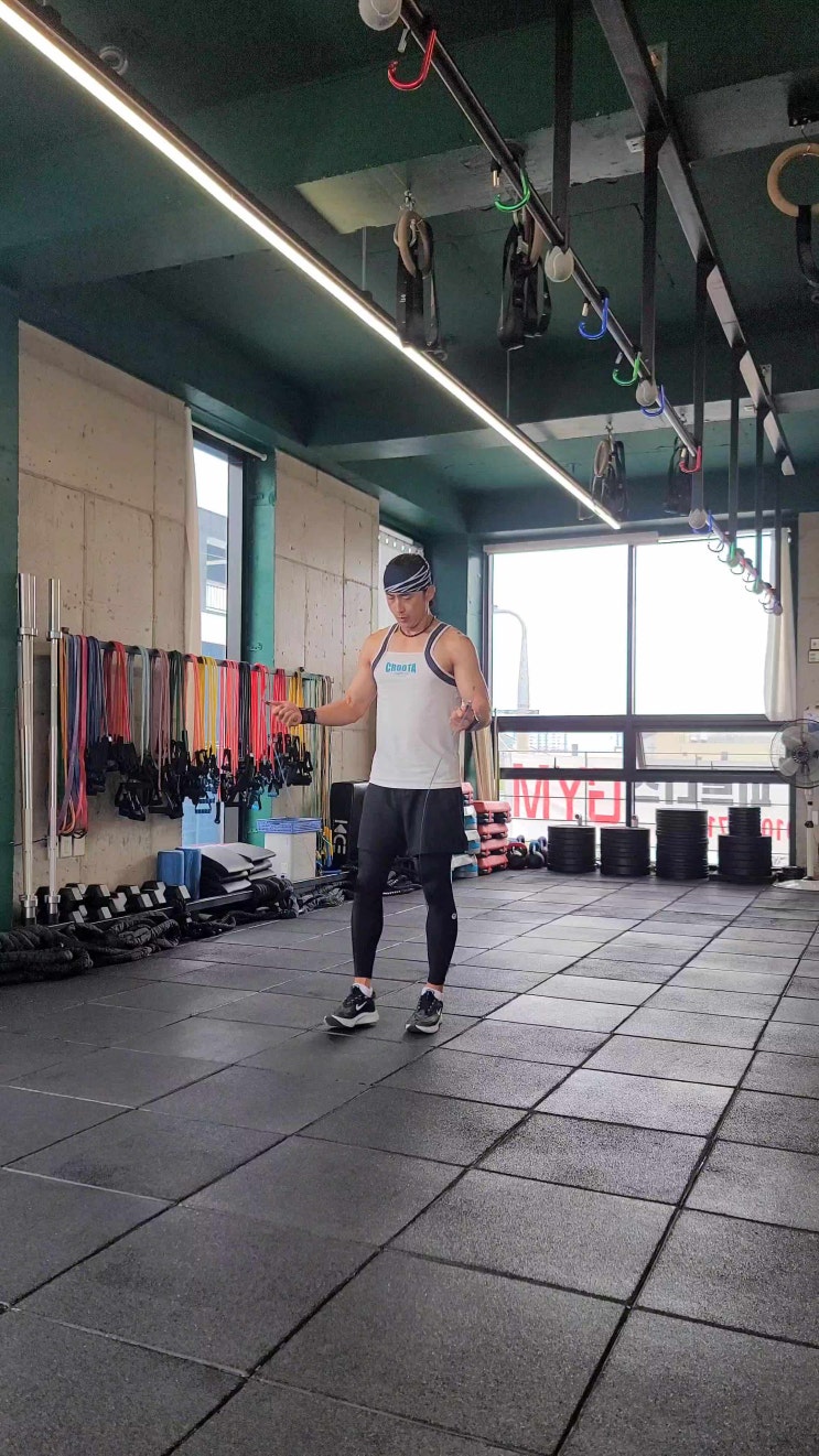 경주 용강동 펑셔널 피트니스 짐 줄넘기 3단뛰기(Triple Unders) 연습영상 [그룹피티 그룹pt 건강 다이어트 체육관 ...