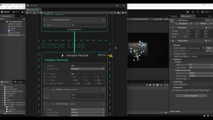 Unity VFX Graph - Sci-fi 텍스트 플래시 이펙트제작 : 네이버 블로그