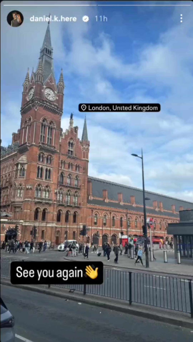 He traveled almost 14hrs from SK to London but there's no room for jet ...