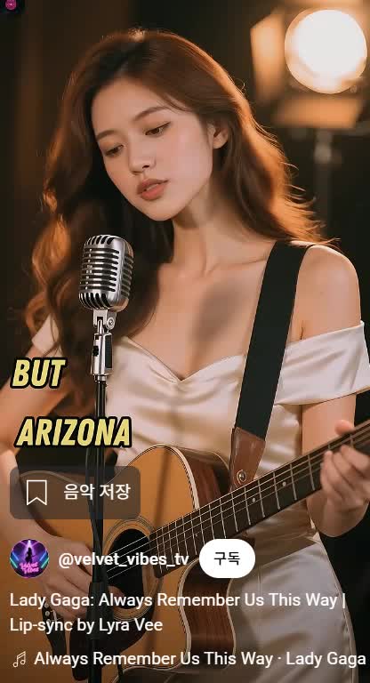 Lady Gaga: Always Remember Us This Way /Lip-sync by Lyra Vee : 네이버 블로그