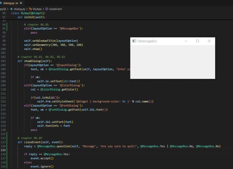 [Python] pyQt - Dialog 05. QMessageBox : 네이버 블로그