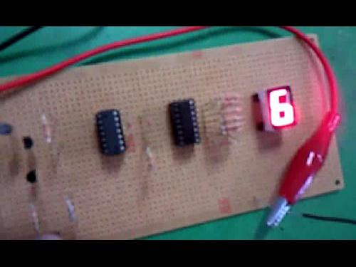 전자주사위 회로(IC7490, IC7447, FND507 사용) : 네이버 블로그