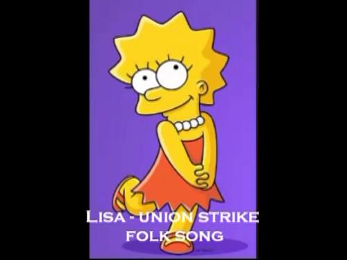 [The Simpsons] Lisa - union strike folk song : 네이버 블로그