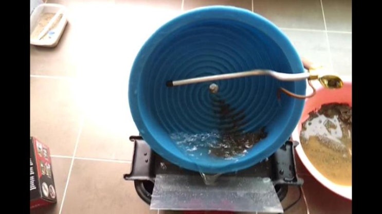 Gold panning machine 사금 선별 작업 동영상 : 네이버 블로그