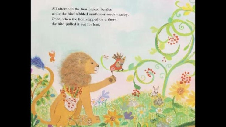 (영어동화) The Lion and the LITTLE RED BIRD by Elisa Kleven : 네이버 블로그