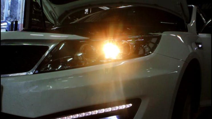 기아K5순정HID구조변경 스마트코너링램프 작업 입니다 : 네이버 블로그