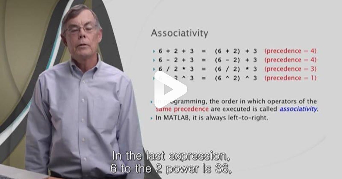 Introduction to Programming with MATLAB : Operator Precedence : 네이버 블로그