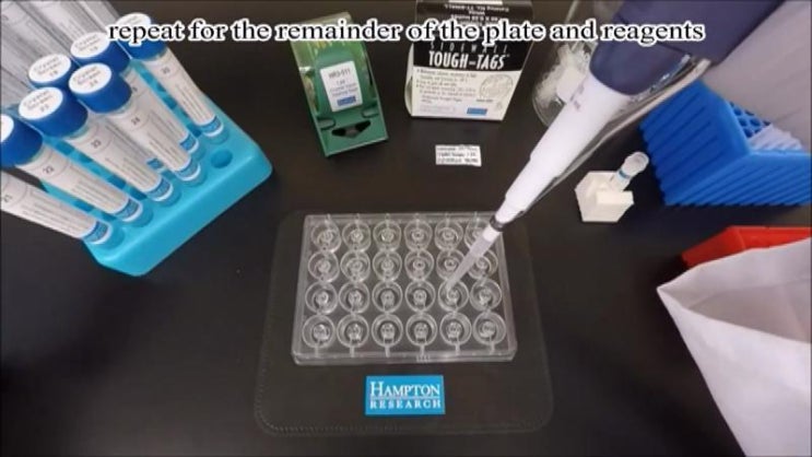 Sitting Drop vapor diffusion 실험 과정 공개 : 네이버 블로그