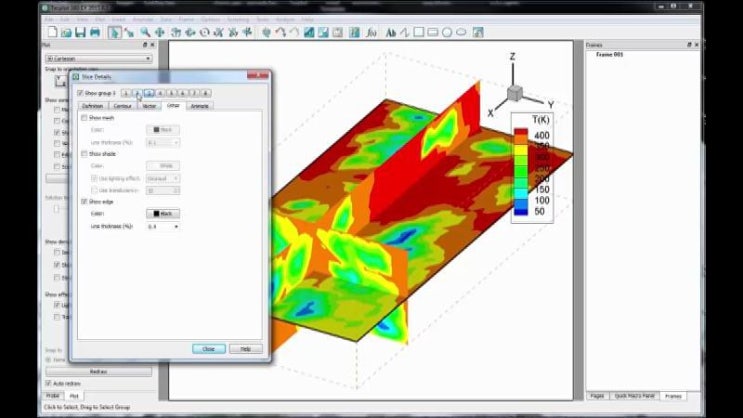 Tecplot X, Y, Z 방향으로 Slice된 면을 한 화면에 보는 방법 : 네이버 블로그