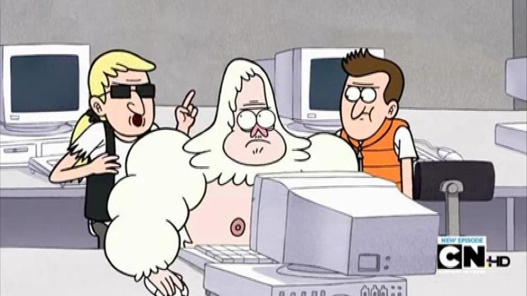 레귤러쇼 Regular Show - S03E16 스킵스 vs. 첨단기술 (Skips vs. Technology) [LQ ...