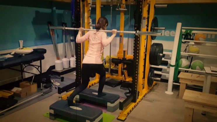 엉덩이근육운동/데피싯 바벨 스플릿 스쿼트(Deficit Barbell Split Squat) [오금동헬스장 오금동PT 오금동헬스 ...