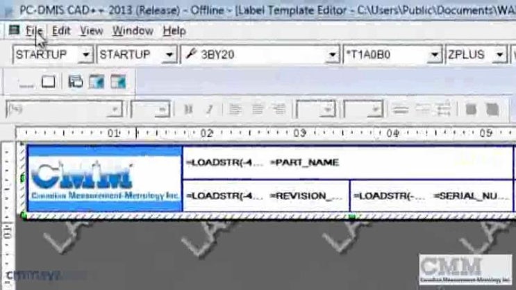회사 로고 및 그림 삽입/ 수정 - 3차원측정기 소프트웨어 PC-DMIS 교육 동영상 ( FILE HEADER - Change ...