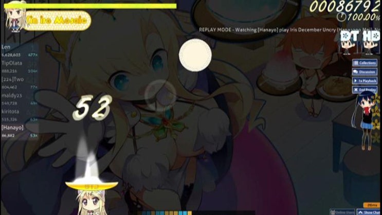 [osu/CTB] Iris December Uncry (Hanazono Mei), Noel the Nextseason (Ameba Tsukasa) - Crying Heart ...