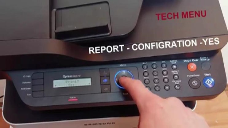 [중고프린터/프린터수리/프린터판매] 삼성 TECH MODE 사용 방법/ CLX 3300 3305 3170 3175 3180 ...
