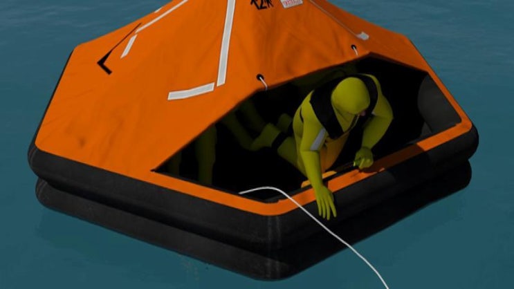 Throw-Over Type Liferaft Training Video (바이킹, 구명뗏목교육영상, 구명뗏목사용법, 투척식구명 ...