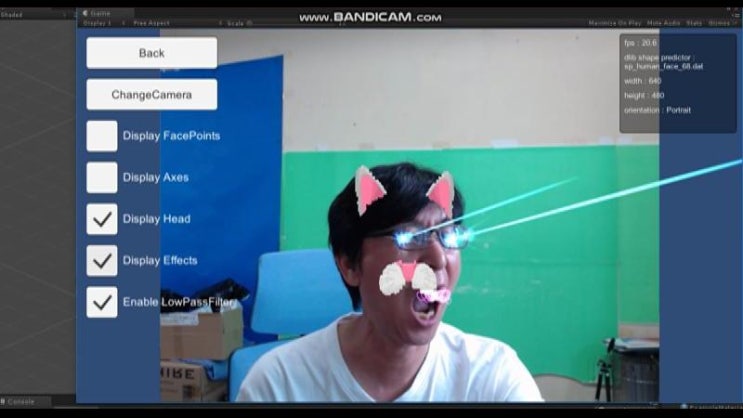 face tracking on unity : 네이버 블로그