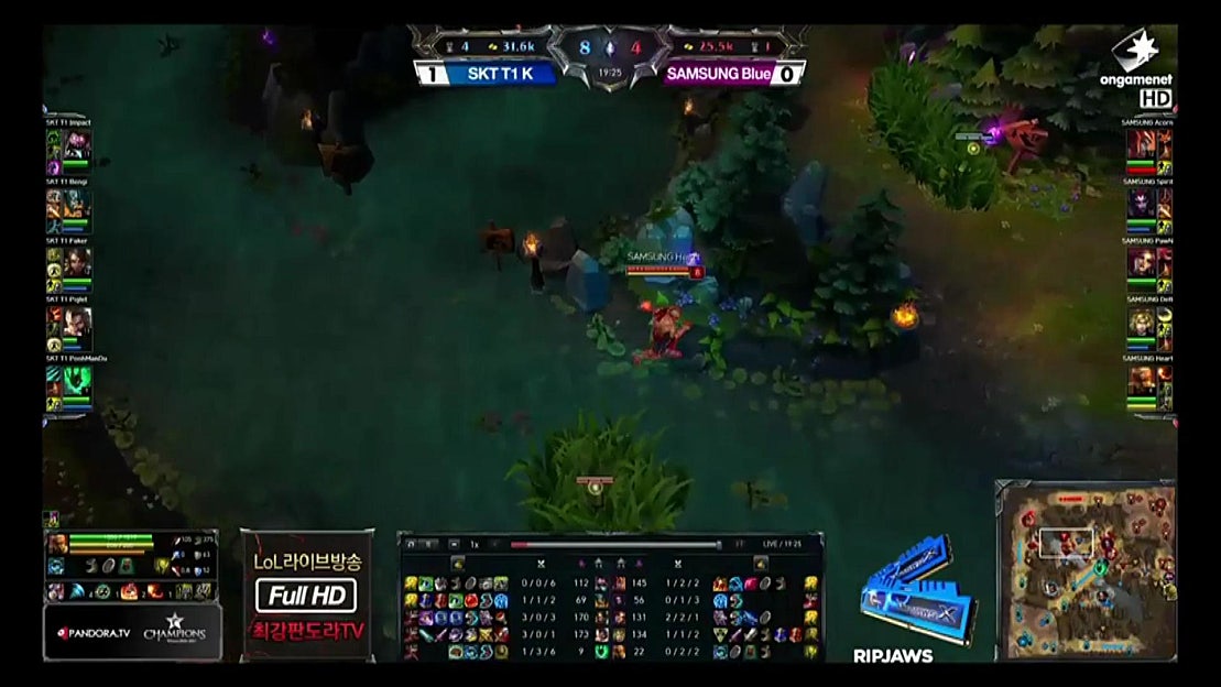 2013.12.25 SKT T1 K vs Samsung Blue 2경기 [롤챔스 윈터] - 네이버 TV