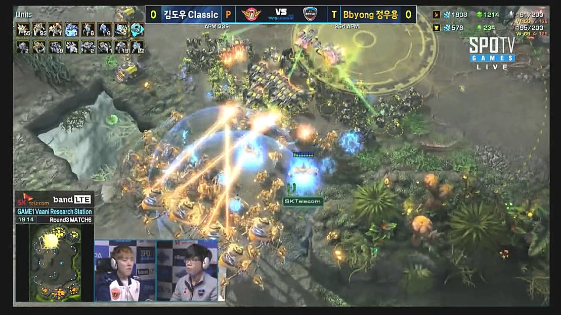 김도우(SKT) vs 정우용(CJ) 바니연구소 - 네이버 TV