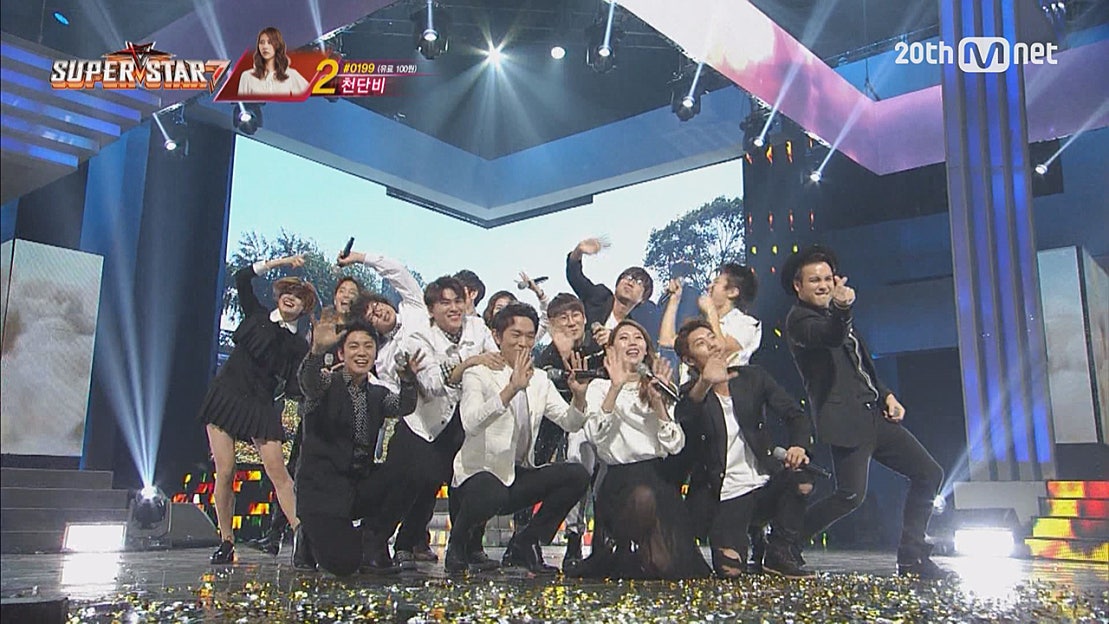 [14회] 슈퍼스타K7 TOP10 단체곡 - '새들처럼' - 네이버 TV